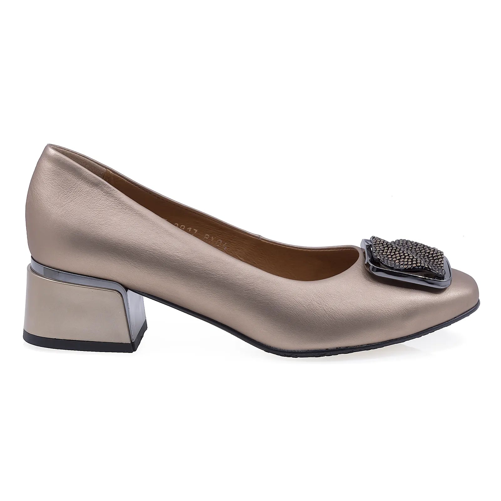 Pantofi dama eleganti Anna Viotti piele naturala D2917 auriu – Goretti ...