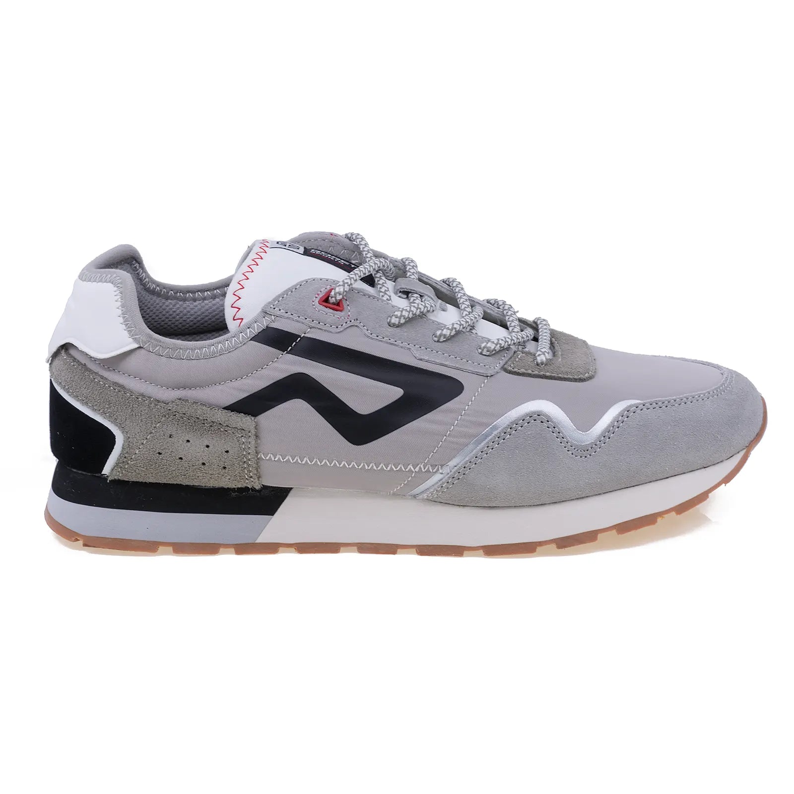 Pantofi sport Goretti gri piele întoarsă – Memory Foam B100-CL30136 ...