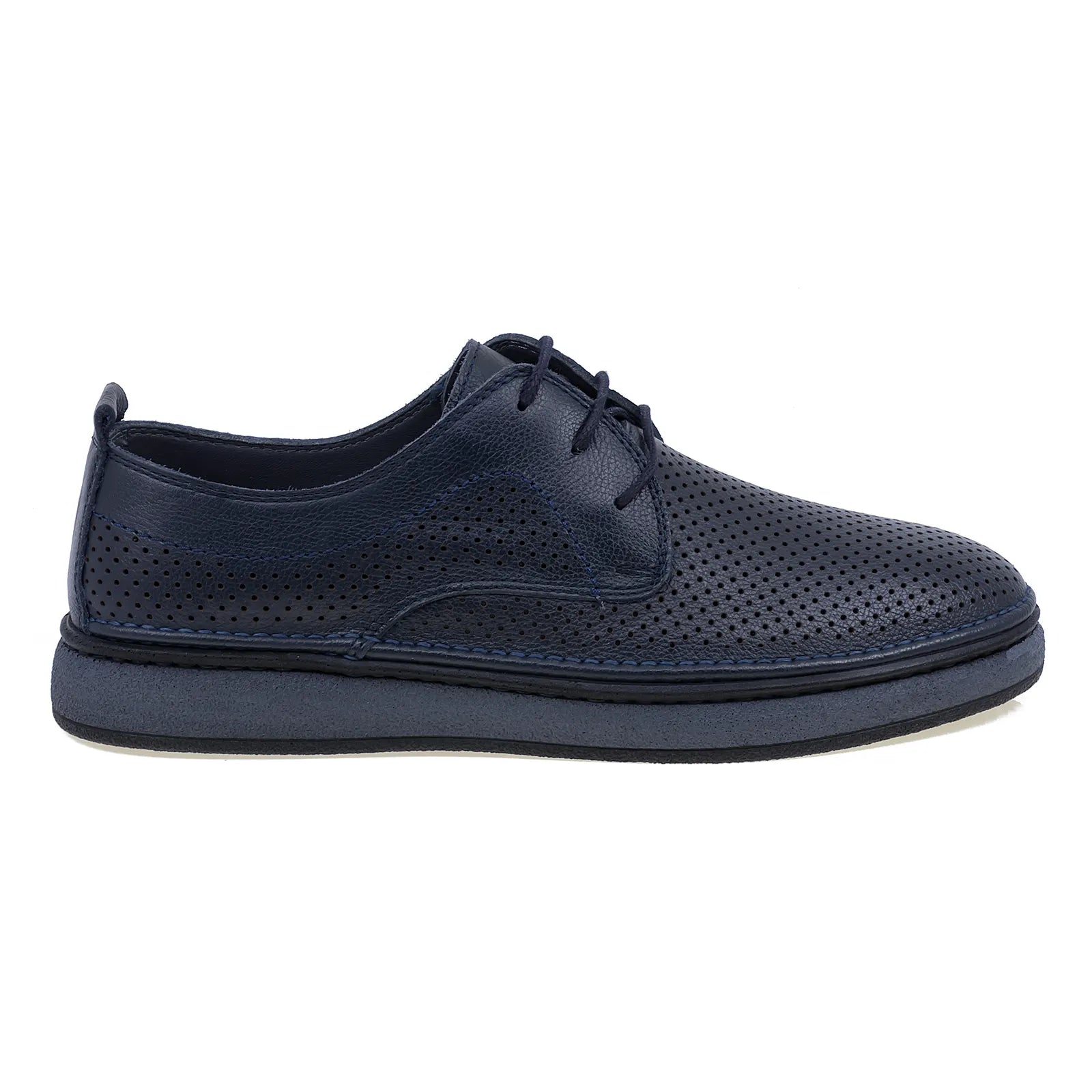 Pantofi barbati casual Goretti piele naturala B69-321 bleumarin ...