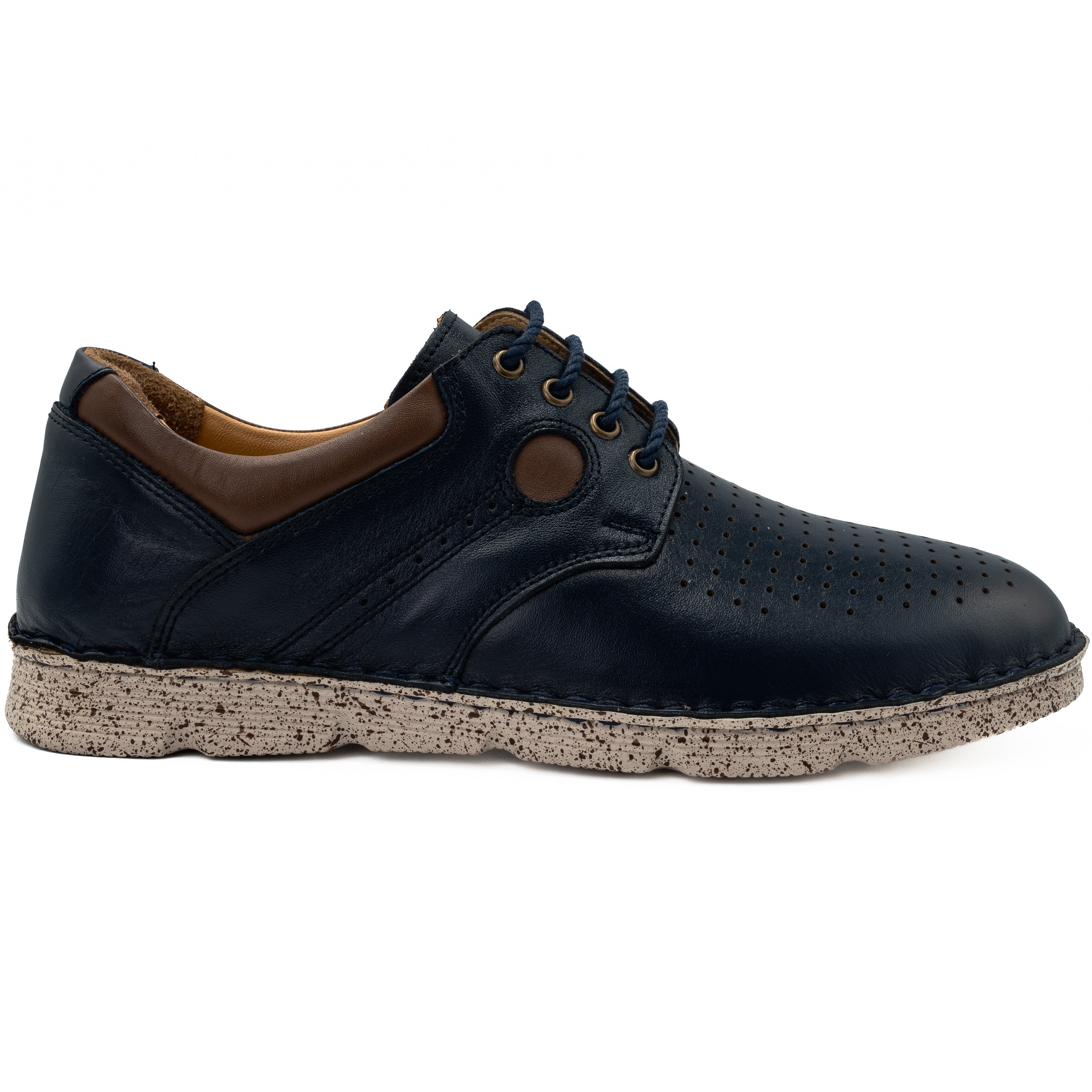 Pantofi barbati Goretti din piele naturala B 2024 blu – Goretti ...