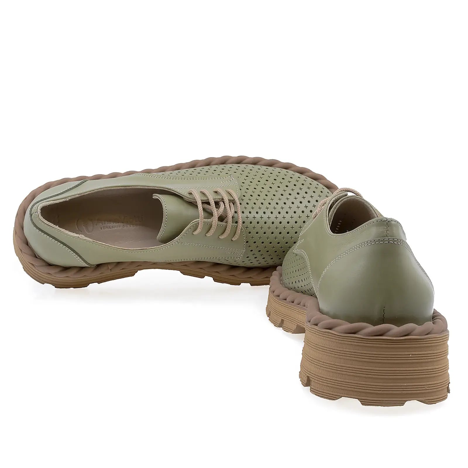 Pantofi Dama Casual Anna Viotti Piele naturala D12-482 verde – Goretti ...